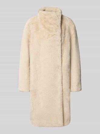 HUGO BOSS Relaxed Fit Webpelzmantel mit Stehkragen Modell Citeddy2