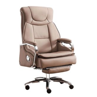 Generic Ergonomischer B&uuml;rostuhl, hoher R&uuml;cken, verstellbare R&uuml;ckenlehne aus Rindsleder mit Fu&szlig;st&uuml;tze und Fu&szlig;st&uuml;tze f&uuml;r das Homeoffice