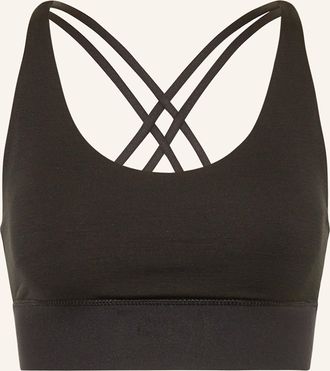 super.natural Sport-Bh Lux Super Mit Merinowolle schwarz
