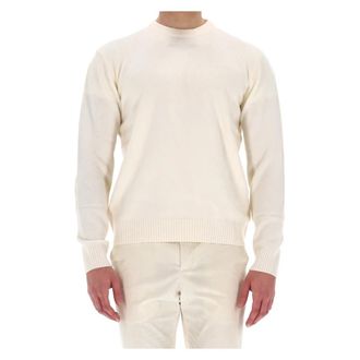 Herno Cashmere-Pullover mit Wildleder-Patches - - Knitwear - Herren - Beige - 2XL