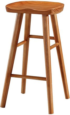 Generic Industrielle Barhocker in Tresenh&ouml;he mit Holzsitz und Fu&szlig;st&uuml;tze, 66/76 cm hoch, f&uuml;r K&uuml;chentheke, Hausbar, Esszimmer