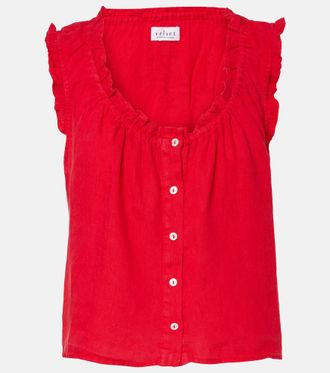 Velvet Top Tana aus Leinen