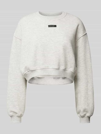 Karo Kauer Cropped Sweatshirt mit Label-Patch