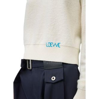 Loewe Pull droit brod&eacute; en laine