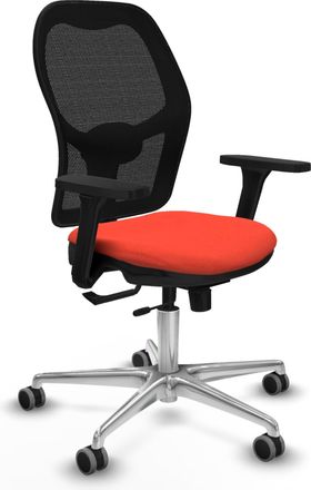 Piqueras y Crespo Schreibtischstuhl mit Jorquera Armlehnen, h&ouml;henverstellbare Lendenwirbelst&uuml;tze, ausgestattet mit Syncro/Traslack und eingespritztem Schaumstoff, Rolle