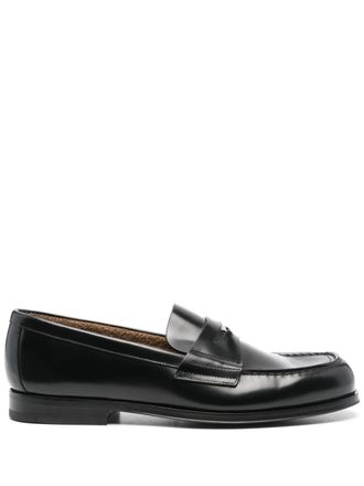 Prada mocassins &agrave; logo triangulaire - Noir
