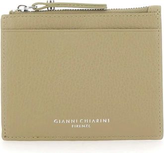 Gianni Chiarini Femme, Accessoires, Vert, Taille: ONE Size Grain Wallet