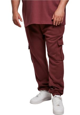 Urban Classics Herren Cargo Sweatpants Trainingshose, Cherry, M