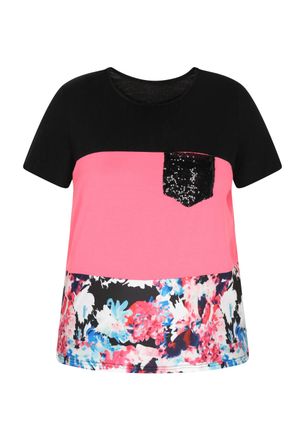 Usha T-Shirt in &Uuml;bergr&ouml;&szlig;e Frauen Mehrfarbig Rosa