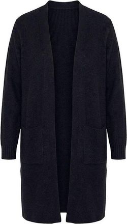 Angel Of Style Strickjacke Strickjacke lange und gerade offene Form