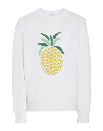 8 by YOOX ORGANIC COTTON KNIT JUMPER WITH INTARSIA