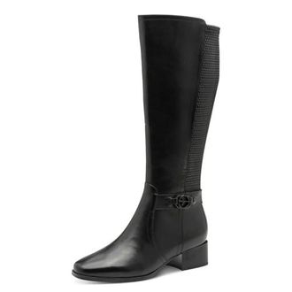 Tamaris Comfort bottes femme petit talon &eacute;l&eacute;gantes, Black, 40 EU