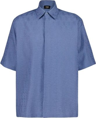 Fendi Herren, Shirts, Blau, MGr&ouml;&szlig;e
