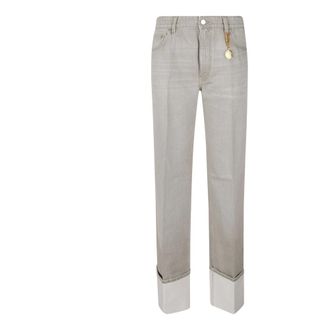 Stella McCartney Straight Turn-Up Jeans - - Jeans - Damen - Grau - W29