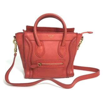 Celine Pre-owned Cuir sacs-celine - Femme - Pre-owned - Rouge - Taille: ONE Size