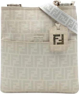 Fendi Sac bandouli&egrave;re en nylon Pre-owned - Femme - Pre-owned - Beige - Taille: ONE Size