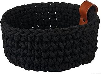 ASA Häkelkorb Diverse Baumwolle Schwarz M, Größe: 20cm x 9,5cm, 37891065