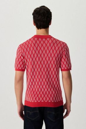 Next Poloshirt Kurz&auml;rmeliges Regular Fit Polohemd, Argyle-Muster (1-tlg)