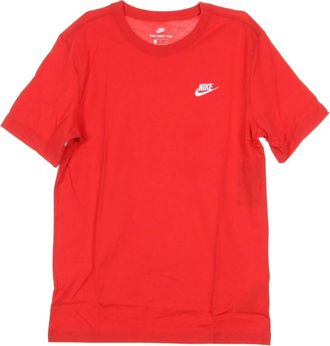 Nike Club Tee Rot/Wei&szlig; Kurzarm T-Shirt - - Sport - Herren - Rot - XL