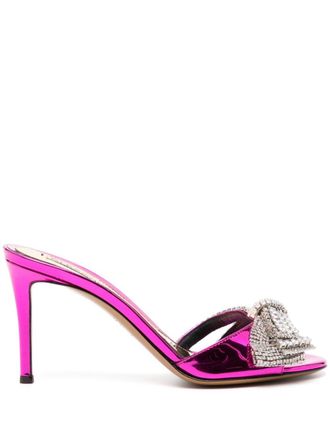 Alexandre Vauthier sandales vernies &agrave; d&eacute;tail de noeud 85 mm - Rose