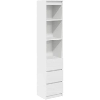 vidaXL Highboard Wei&szlig; 37,5x35x180 cm Holzwerkstoff vidaXL