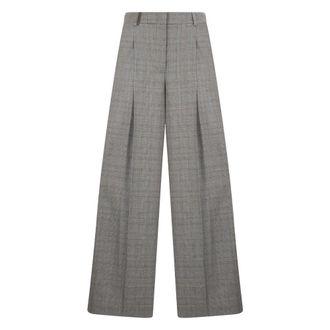 PESERICO Weite Hose mit Bundfalten - - Trousers - Damen - Grau - S