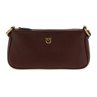 Pinko Pinko, Femme, Sacs, Rouge, Taille: ONE Size Mini Sac Bandouli&egrave;re Baguette Demi-Lune