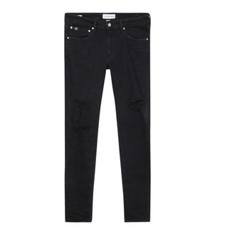 Calvin Klein Schwarze Skinny Fit Hose - - Jeans - Herren - Schwarzk - W33