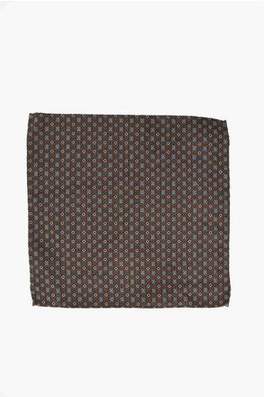 Dsquared2 Patterned Silk and Cotton Pocket Square size Unica