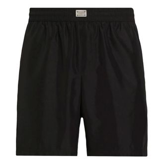 Dolce & Gabbana Homme, Maillots de bain, Noir, Taille: 3XL Short de bain mi-long avec &eacute;tiquette