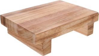 DOITOOL Kleiner Holz Tritthocker Fu&szlig;st&uuml;tze f&uuml;r &Auml;ltere Menschen Stabiles Sitzhocker mit Rutschfesten Beinen Leichter Fu&szlig;hocker f&uuml;r Wohnzimmer B&uuml;ro Schlafzimmer