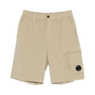 C.P. Company C.p. Company, Homme, Shorts, Beige, Taille: L Short Cargo Ample 50 Fili Stretch Lens