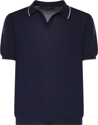 Fay Homme, Tops, Bleu, Taille: XL Polo Tricot&eacute;