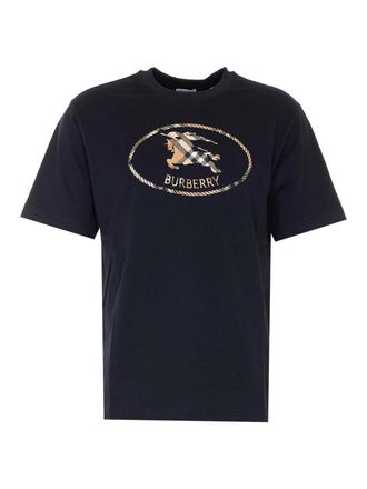Burberry Pull Col Rond - Noir