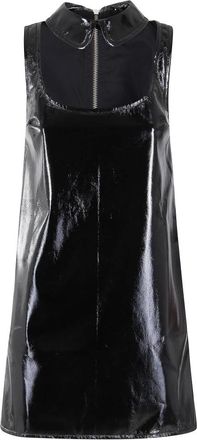 Fiorucci Femme, Robes, Noir, Taille: 34 FR Collar Cutout Vinyl Mini Dress