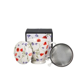 Duo Teebecher mit Fu&szlig; Sieb & Deckel ROYAL Angela - 0,51l