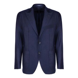 Tagliatore Taillierter Blazer - - Jackets - Herren - Blau - 2XL