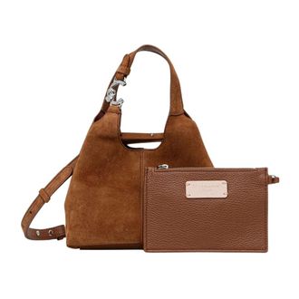 Coccinelle Petit sac bandouli&egrave;re en daim - Femme - Sacs - Brun - Taille: ONE Size