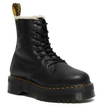 Dr. Martens Winterboots DR. MARTENS Jadon FL, Damen, Gr. 40, schwarz, Leder, unifarben, Schuhe Winterboots, Plateauboots, Chunky Boot mit Warmfutter, Topseller