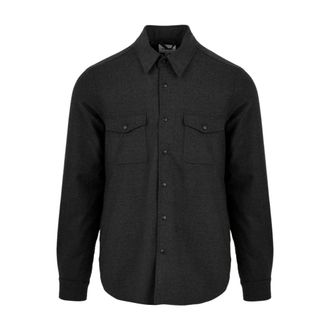Aspesi Uni-Baumwollhemd - - Shirts - Herren - Grau - M