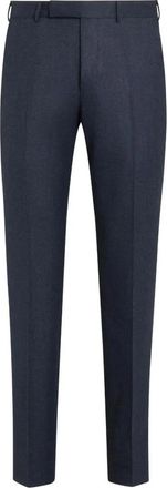 Ermenegildo Zegna Pantalon de costume en laine sur mesure - Homme - Pantalons - Bleu - Taille: L