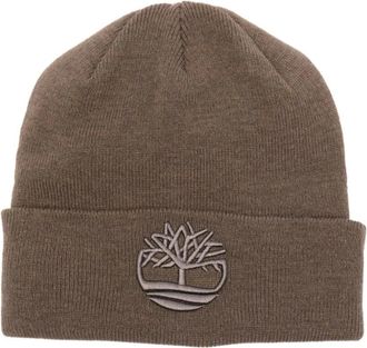 Timberland Homme, Accessoires, Vert, Taille: ONE Size Knit Logo Beanie