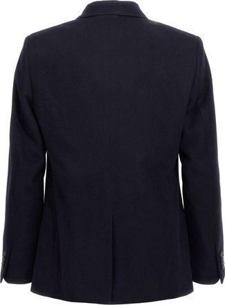 Etro Cashmere Double-Breasted Blazer - Navy