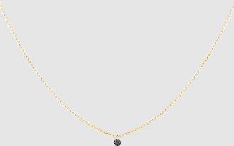 LA BRUNE & LA BLONDE Collier Coeur 360&deg; Diamant 0.15 Or Jaune