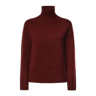 Max Mara Col roul&eacute;s - Femme - Pulls - Rouge - Taille: 40 FR
