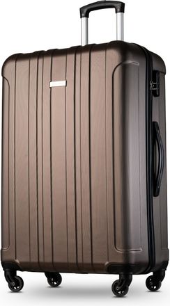 Cocoono Koffer Gro&szlig; 78,5cm - 100L - Zahlenschloss Hartschalen Koffer mit 360&deg; Rollen, Reisekoffer, Trolleys (Bronze, XL)