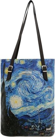 Dogo Muse Vegane Damen Schultertaschen Umhängetaschen Tall Bag - Vincent van Gogh Starry Dream