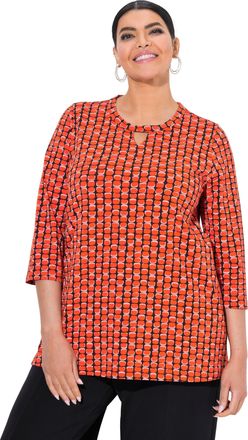 Ulla Popken Damen große Größen Übergrößen Plus Size Shirt Minimal Print