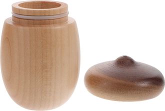 Angoily Holz Zahnstocherhalter Eichel-Form Stilvoller Zahnstocher-behälter Für Wohnräume Vielseitig Einsetzbar Aus Hochwertigem Walnussholz Elegantes Design F