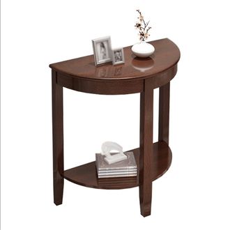 Generic Flurtisch, Konsolentische hinter dem Couchtisch, H-förmiger Halbrunder Konsolentisch, schmaler Eingangstisch, hohe H-Tische, Beistelltisch aus Holz mi